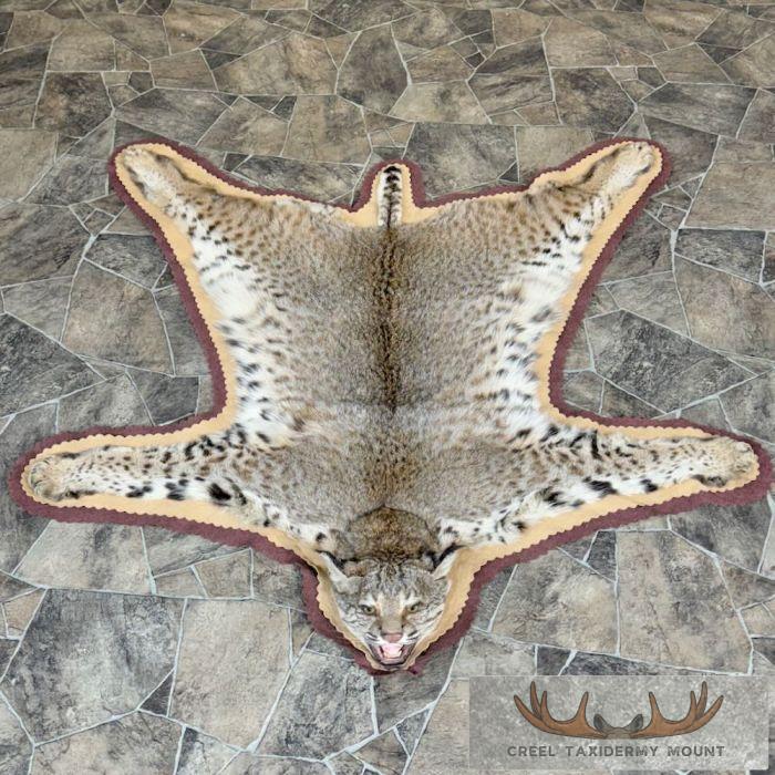 Bobcat Taxidermy Rug Mount For Sale - Creel Taxidermy