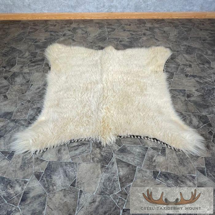 Mountain Goat Throw Rug For Sale - Creel Taxidermy